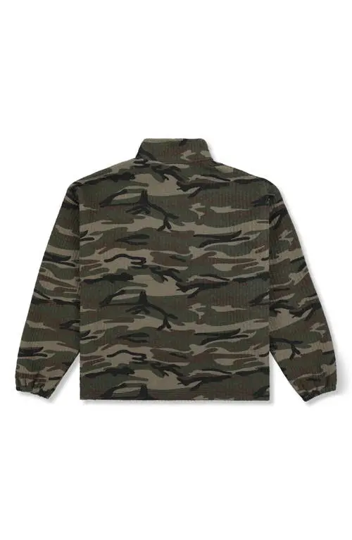 PLEASURES Textured Quarter Zip Pullover