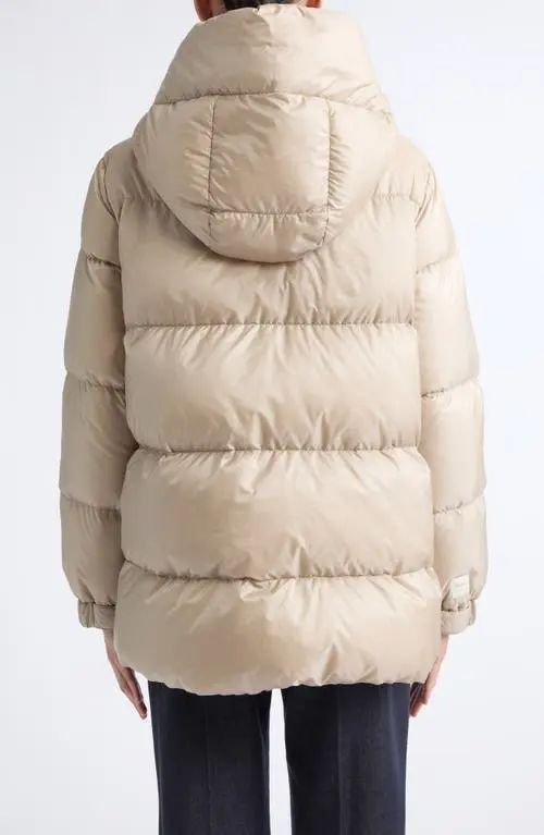 Max Mara Seia Hooded Down Parka - Natural