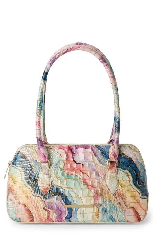 Brahmin Jennifer Croc Embossed Leather Shoulder Bag - Softscape