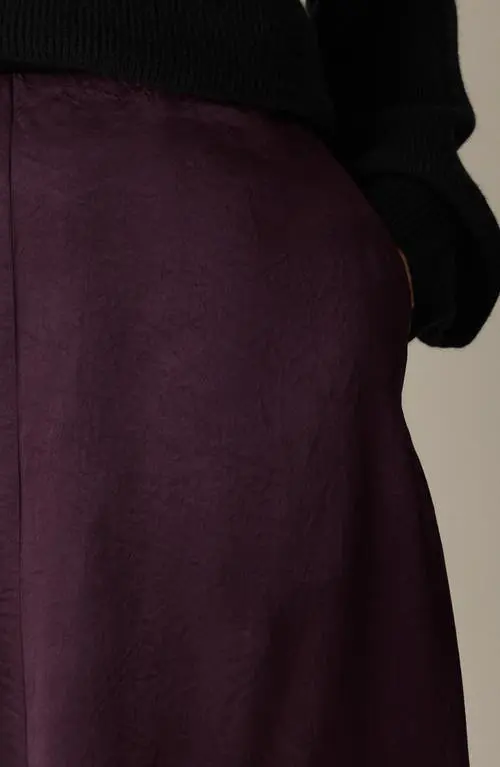 Eileen Fisher Crinkled Maxi Skirt - Purple