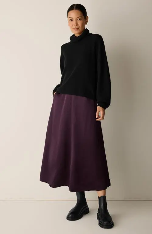 Eileen Fisher Crinkled Maxi Skirt - Purple