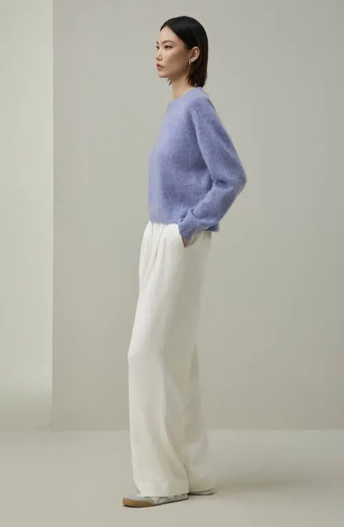 Lilysilk Brushed Two-tone Seamless Cashmere Sweater - Monet