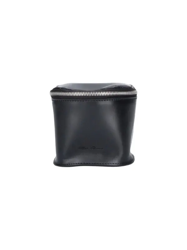 Rick Owens Leather Zip Pouch