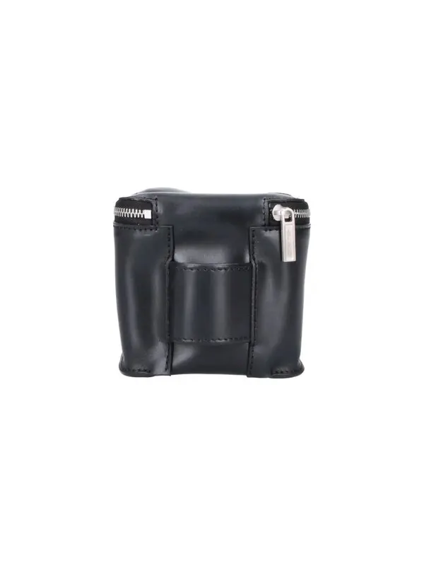 Rick Owens Leather Zip Pouch