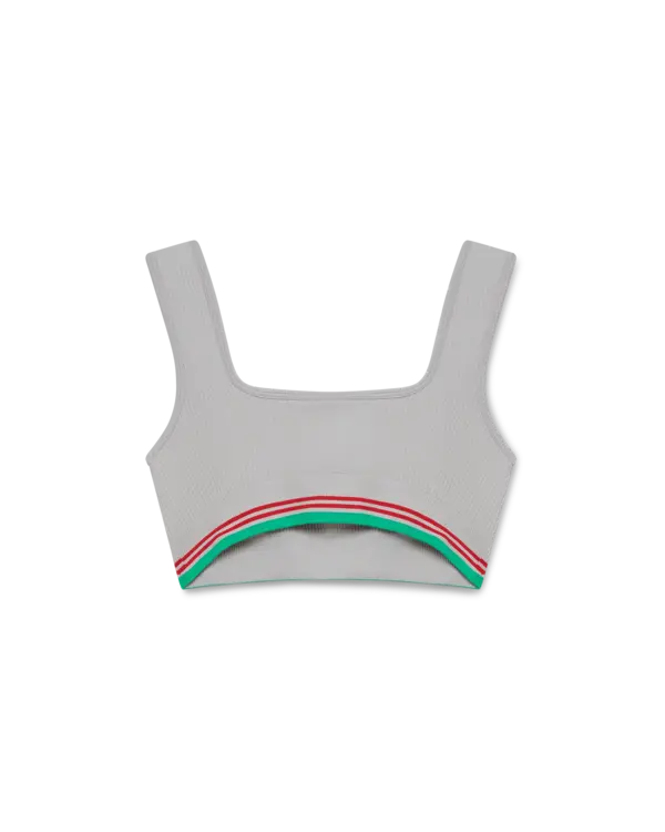 Casablanca Grey Seamless Bralette By