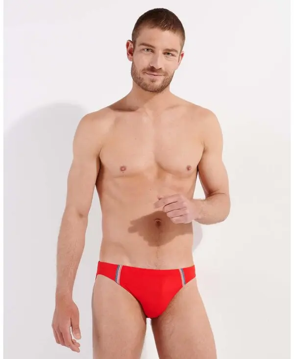 HOM Nautical Cup Swim Micro Briefs - Red