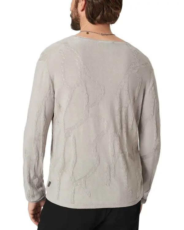 John Varvatos Broken Twig Cotton Crewneck Sweater