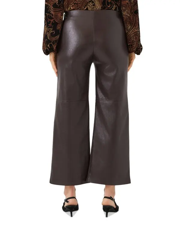 Karen Kane Faux Leather Pull On Ankle Pants