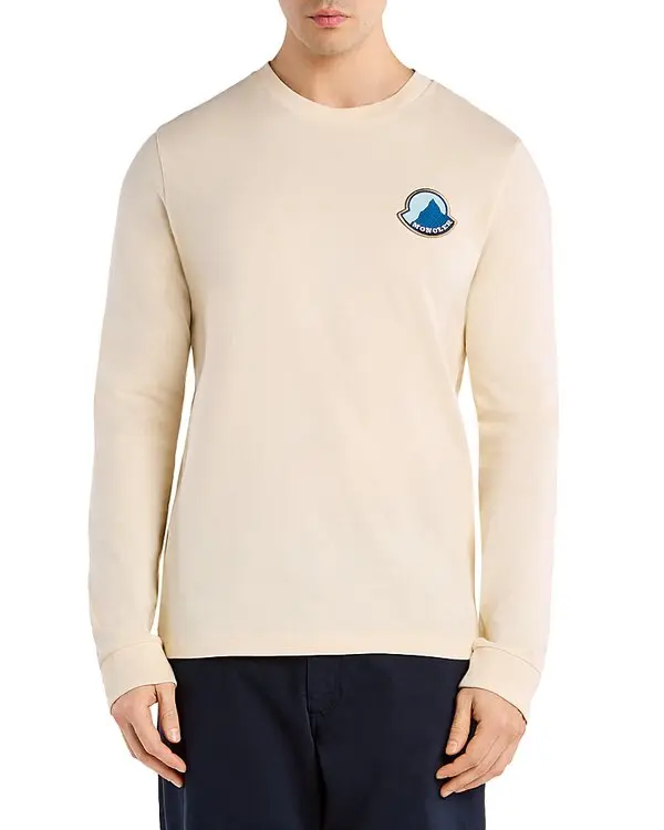 Moncler Cotton Mountain Graphic Logo Shirt - Ivory