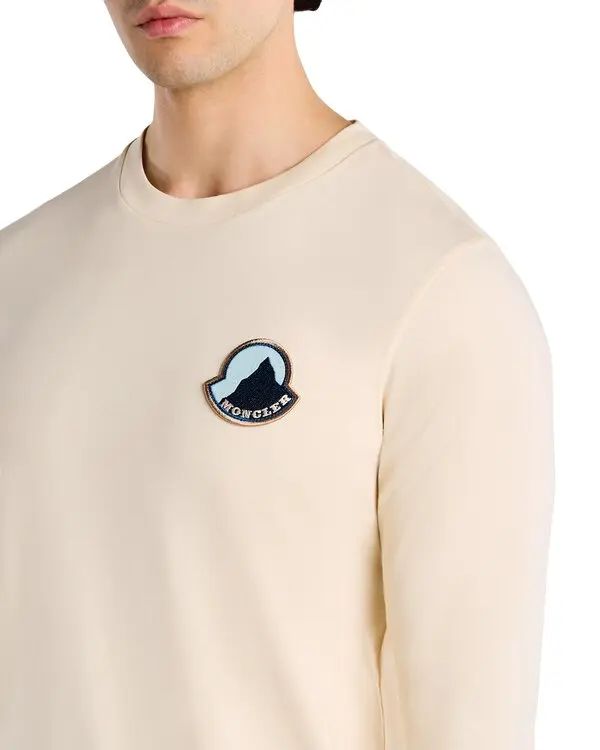Moncler Cotton Mountain Graphic Logo Shirt - Ivory