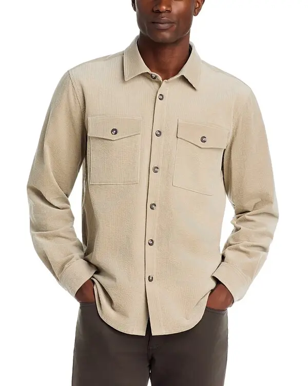 Bloomingdale'S Corduroy Cotton Blend Overshirt Exclusive - Cobblestone