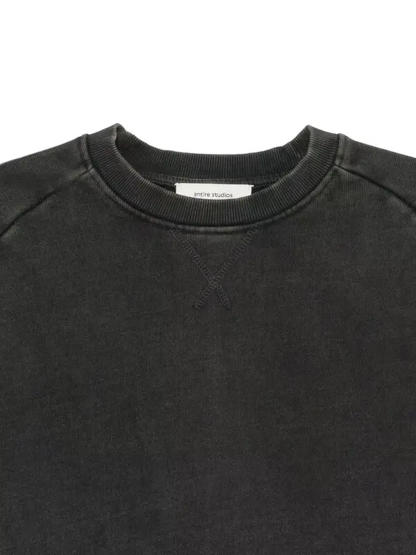 ENTIRE STUDIOS Washed-effect Panelled Sweater