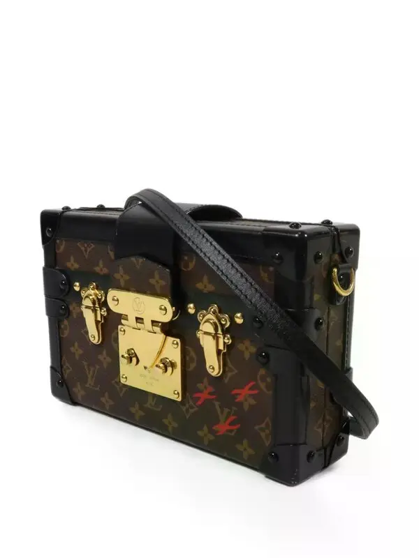 LOUIS VUITTON Petite Malle Monogram Canvas Clutch Bag