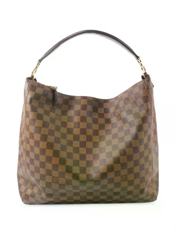 LOUIS VUITTON Pm Portobello Damier Tote Bag - Brown