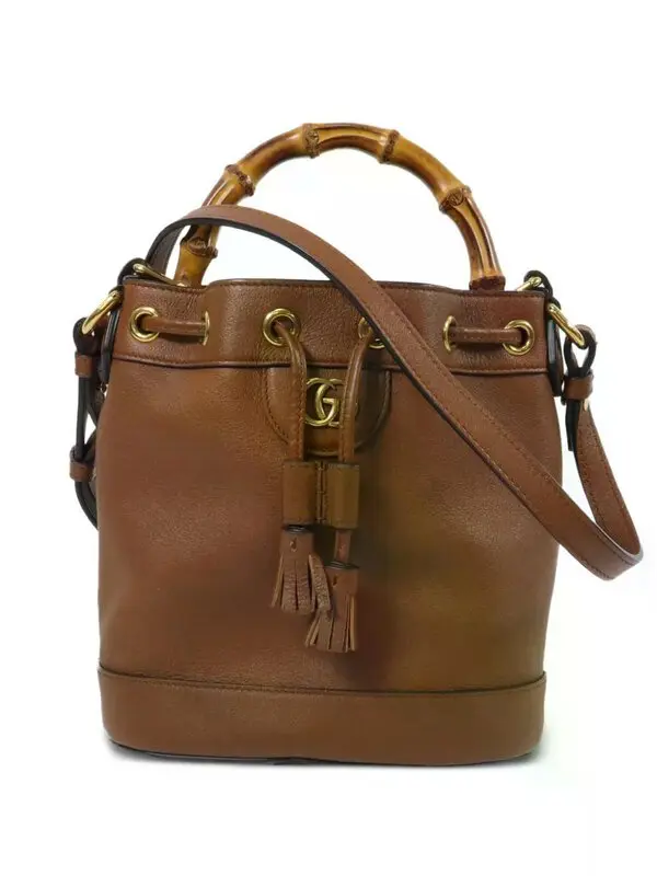 Gucci Gg Diana Bucket Bag - Brown