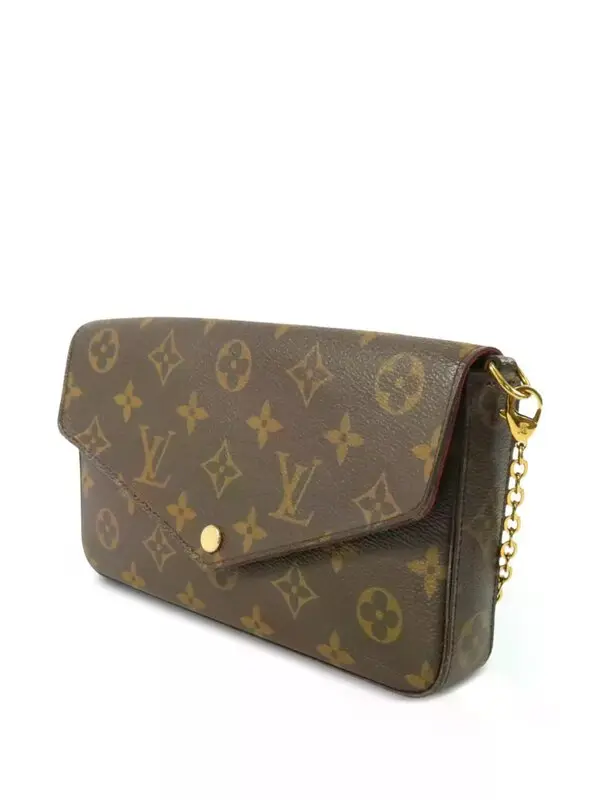 LOUIS VUITTON Felicie Monogram Shoulder Bag - Brown