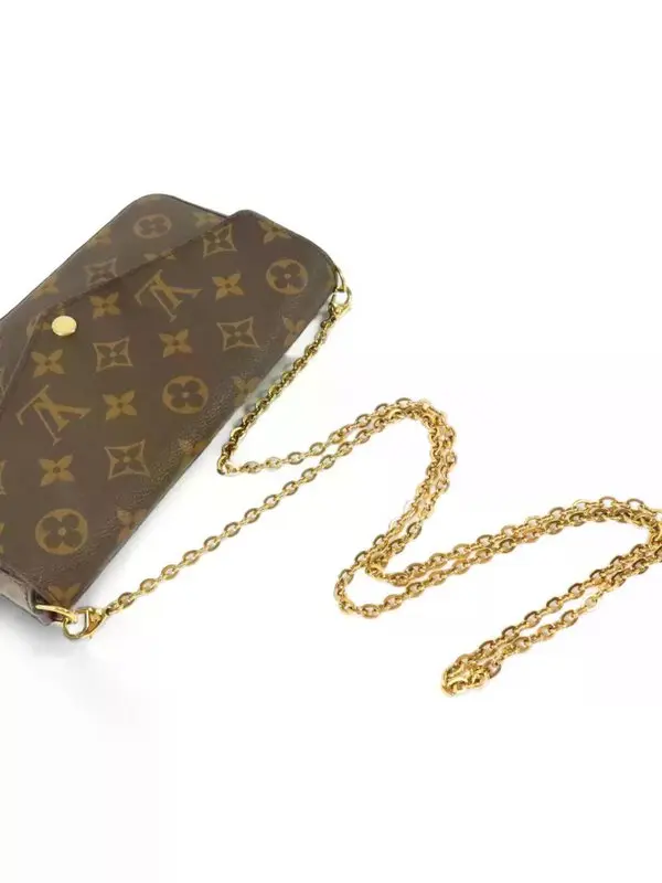 LOUIS VUITTON Felicie Monogram Shoulder Bag - Brown
