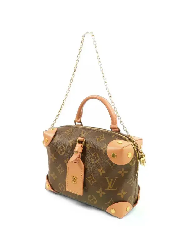 LOUIS VUITTON Petite Malle Souple Monogram Canvas Tote Bag