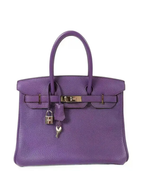 Hermès 2012 30 Birkin Leather Tote Bag