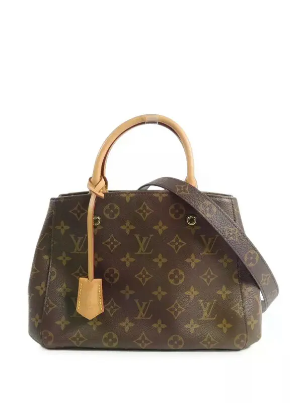 LOUIS VUITTON Bb Montaigne Tote Bag - Brown