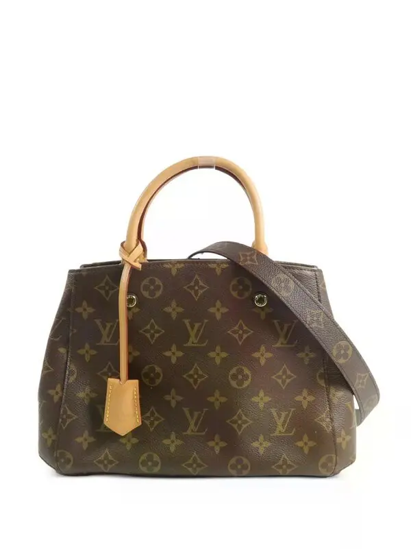 LOUIS VUITTON Bb Montaigne Tote Bag - Brown