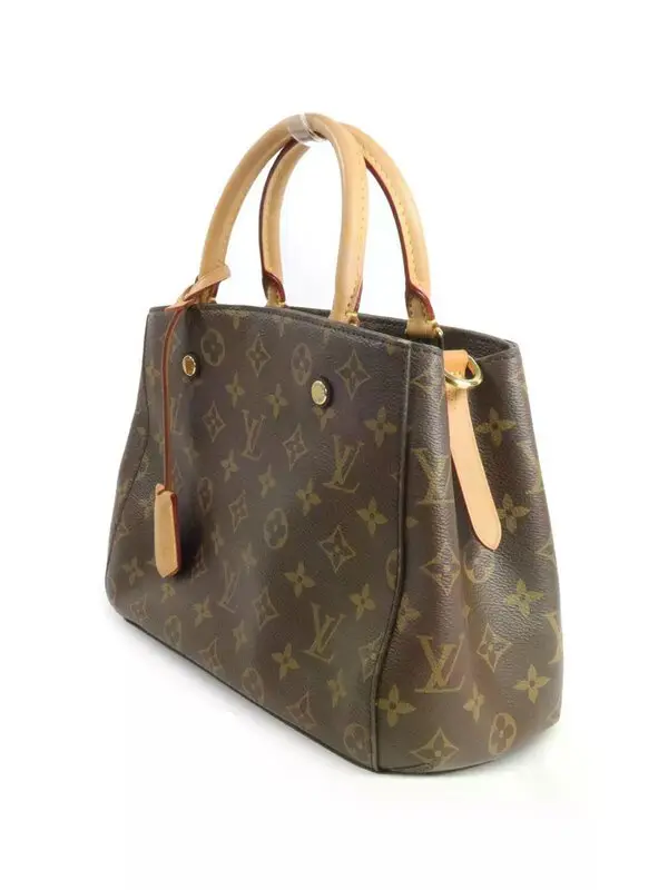 LOUIS VUITTON Bb Montaigne Tote Bag - Brown