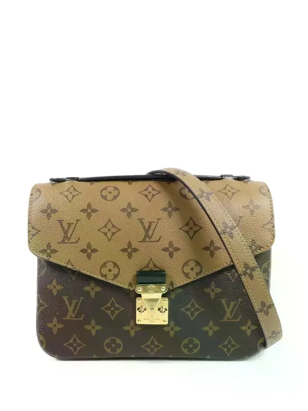 LOUIS VUITTON Monogram Reverse Metis Shoulder Bag - Brown