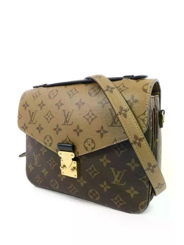 LOUIS VUITTON Monogram Reverse Metis Shoulder Bag - Brown