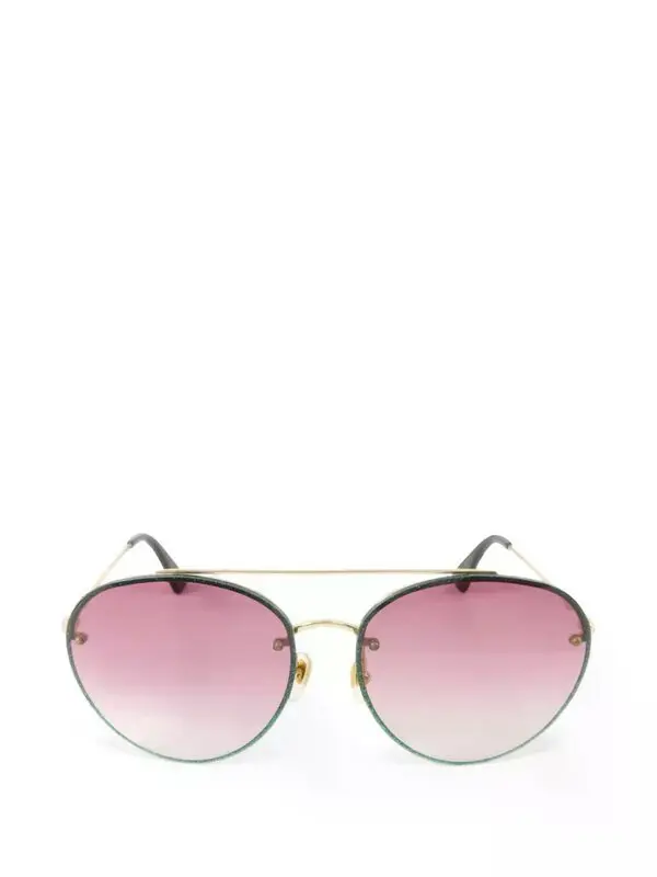 Gucci Glitter Pilot Sunglasses