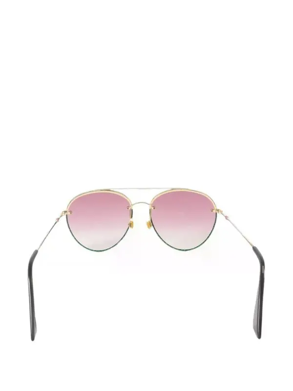 Gucci Glitter Pilot Sunglasses