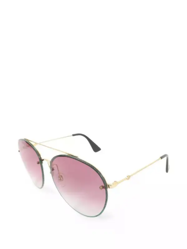 Gucci Glitter Pilot Sunglasses