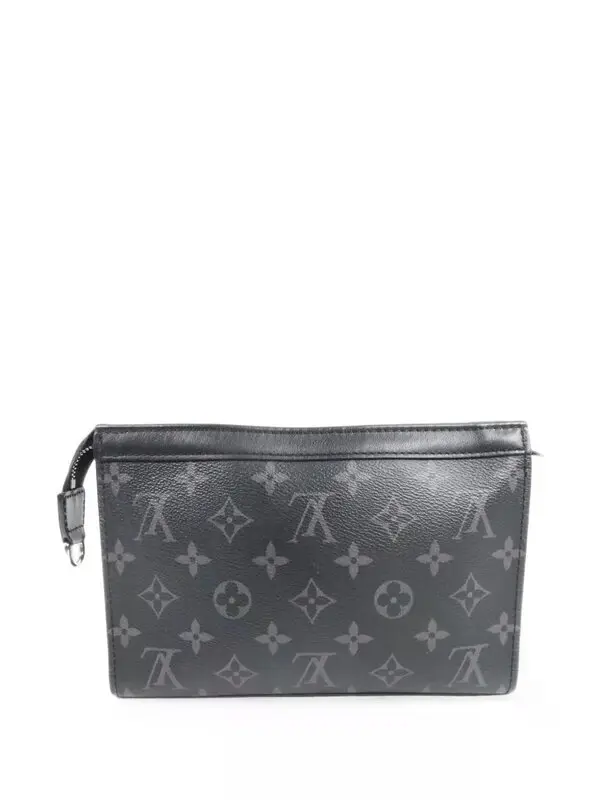 LOUIS VUITTON Monogram Eclipse Gaston Messenger Bag - Black