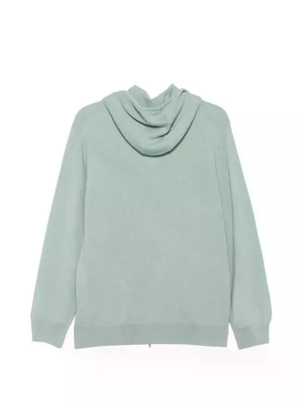Malo Zip-up Knitted Hoodie