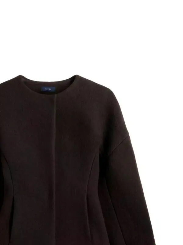 Soeur Round-neck Concealed-fastening Coat