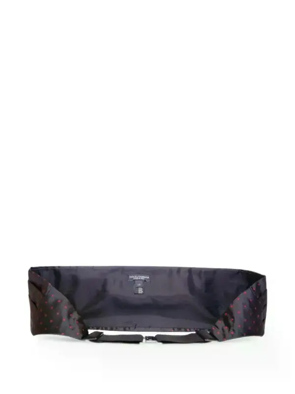Dolce & Gabbana Polka-dot Pleated Cummerbund