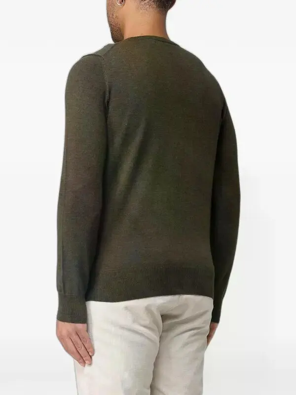 BROOKSFIELD Logo-embroidered Crew-neck Sweater