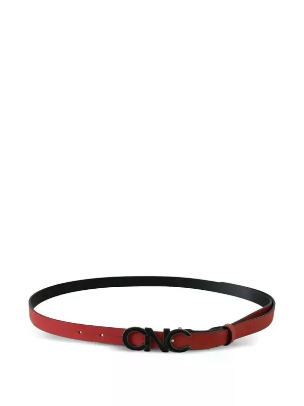Costume National Cnc Logo-buckle Leather Belt - Red