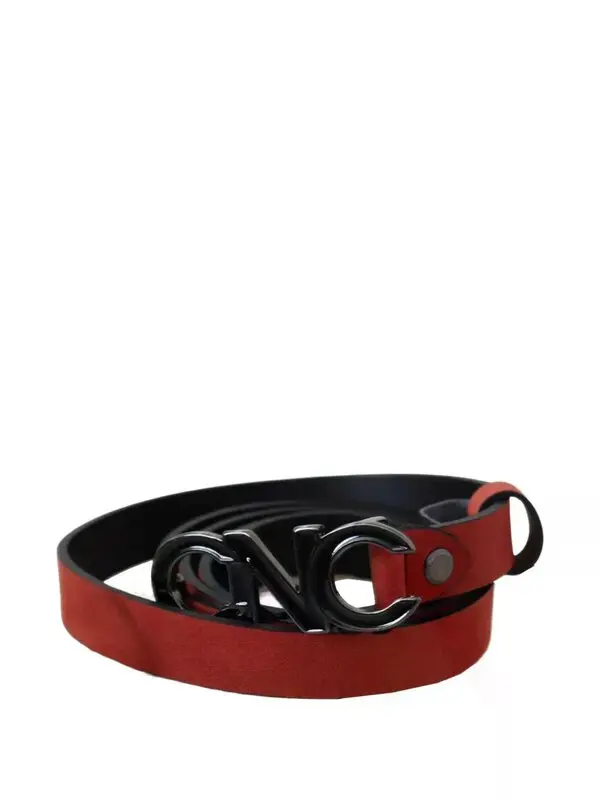 Costume National Cnc Logo-buckle Leather Belt