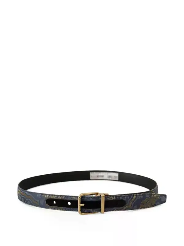 Dolce & Gabbana Jacquard Logo-buckle Belt