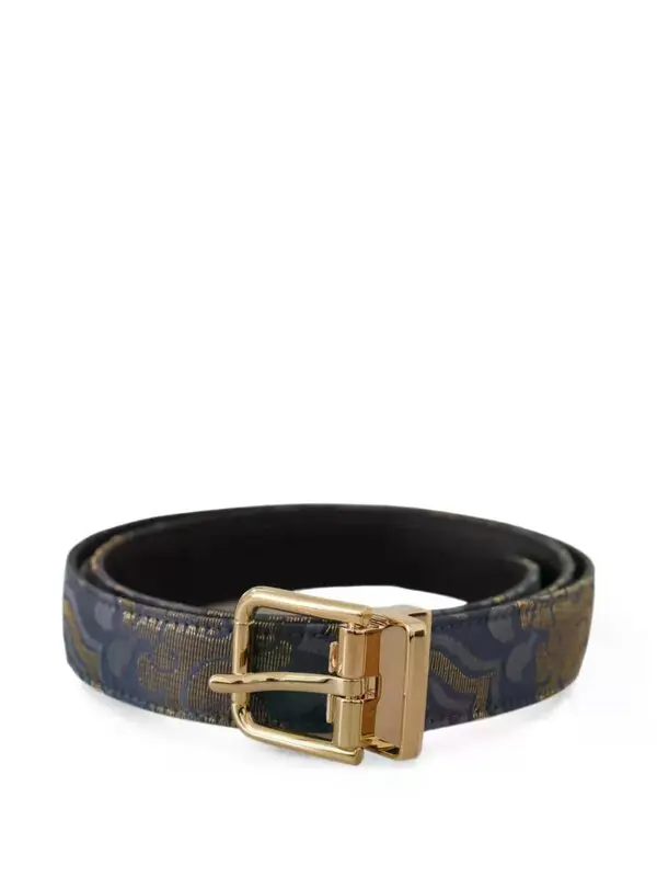 Dolce & Gabbana Jacquard Logo-buckle Belt