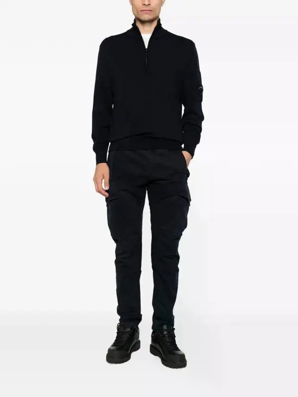 C.P. COMPANY Lens-detail Half-zip Sweater