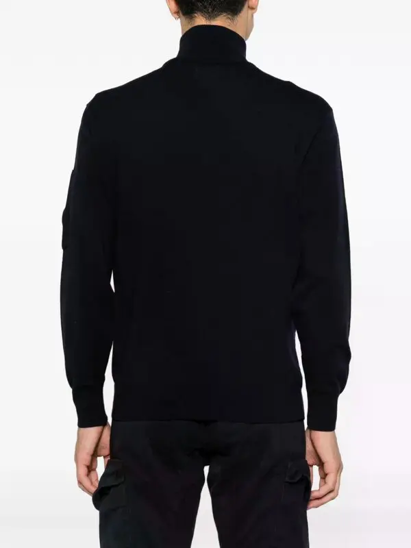 C.P. COMPANY Lens-detail Half-zip Sweater