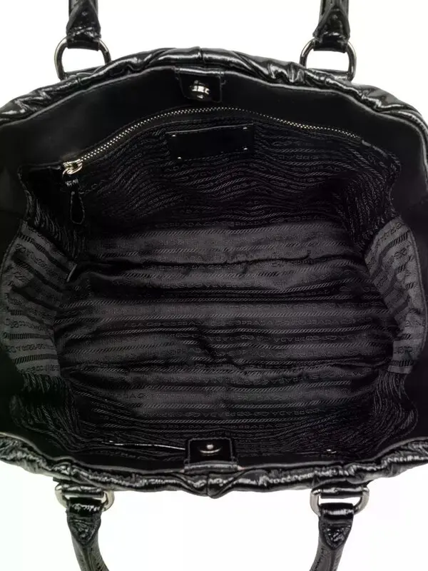Prada 2010-2026 Impuntu Vernice Convertible Tote Satchel