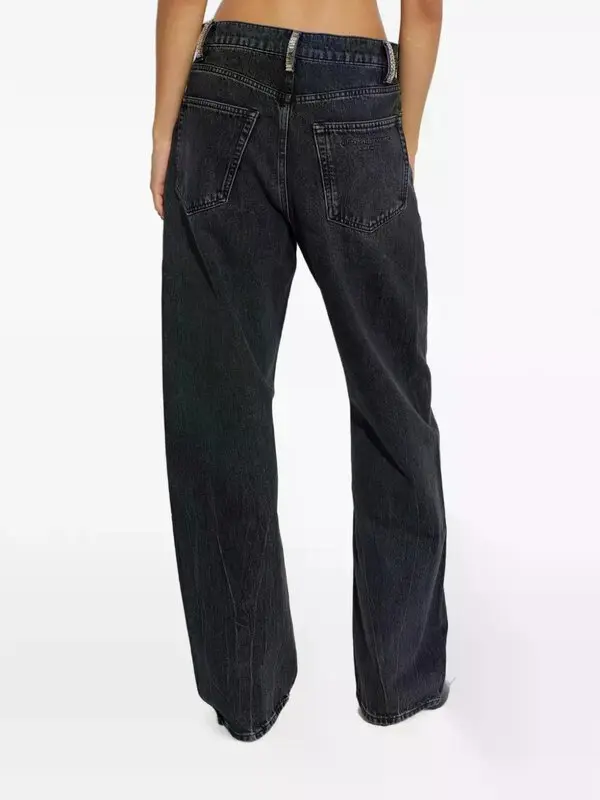 Alexander Wang Crystal-embellished Jeans