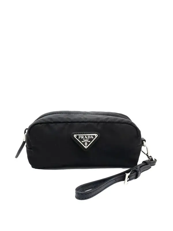 Prada 2013-2026 Tessuto Cosmetic Pouch - Black