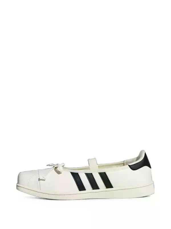 Adidas X Jennie Superstar Sq Square-toe Ballet Flats - White
