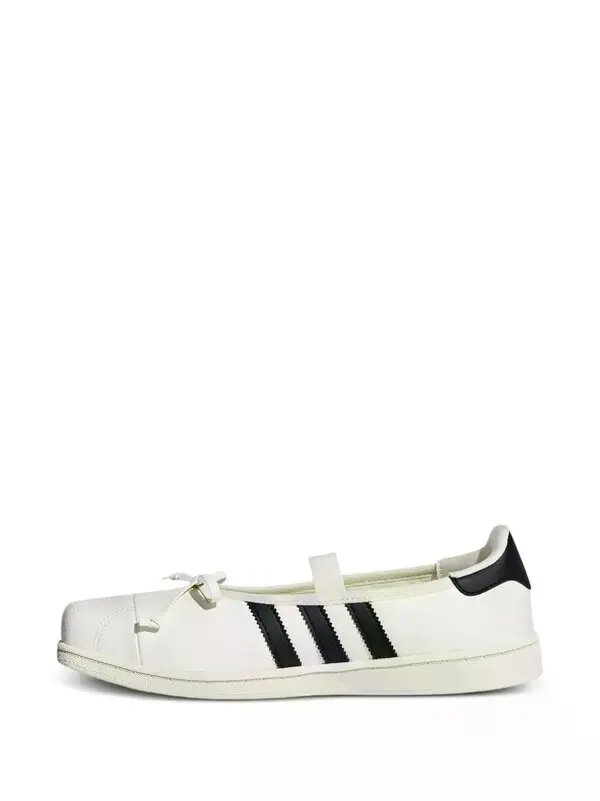 Adidas X Jennie Superstar Sq Square-toe Ballet Flats - White