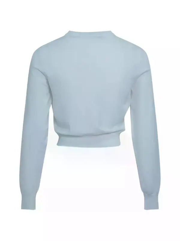 Alexander Wang Crystal Logo Cardigan