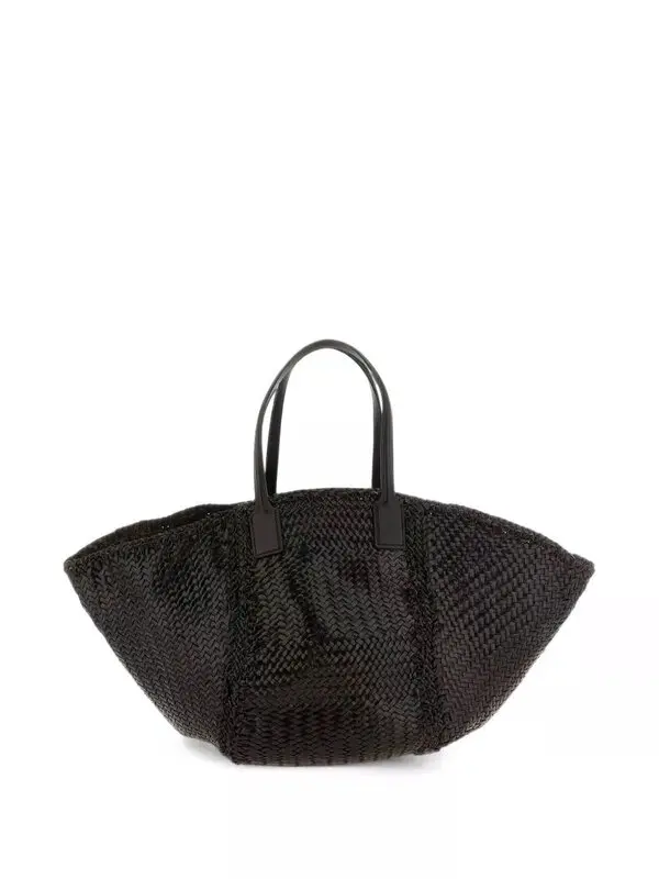 Dragon Diffusion Maxi Teresa Cabas Woven Leather Tote Bag