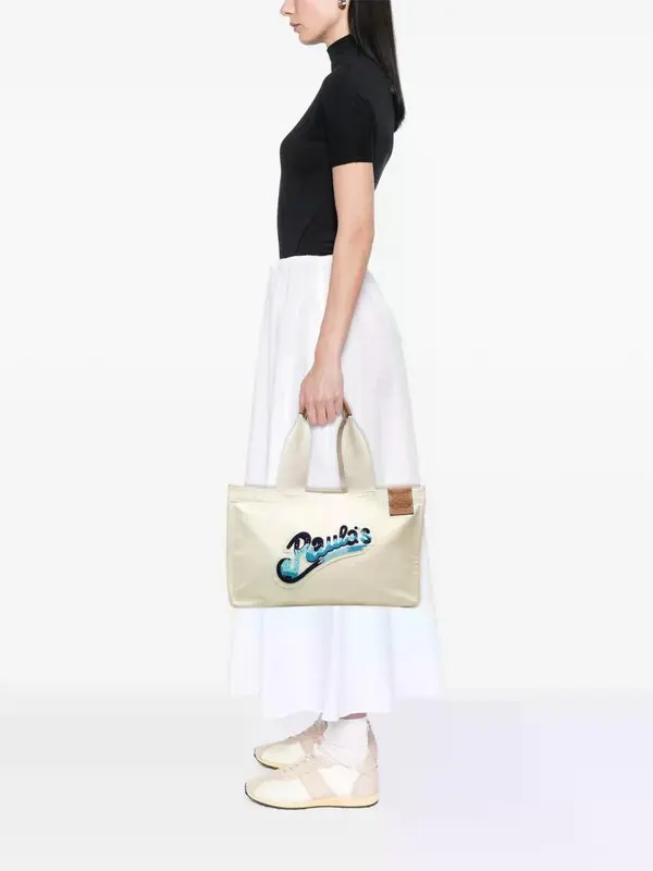 Loewe 2020 Paulas Ibiza Canvas Beach Cabas Tote Bag